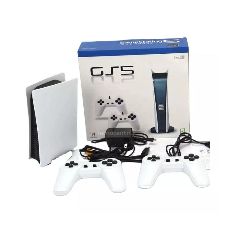 Consola Poly GS5 con 200 Juegos Incorporados de 8 bits + 2 controles USB - TECNOCENTRY