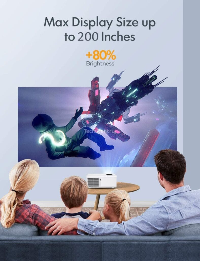 Video Beam Proyector Y6 LED 2000 Lumens HD 1080P Wifi - TECNOCENTRY